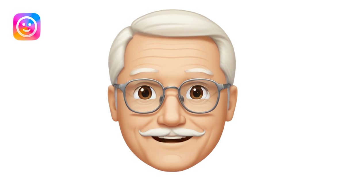 old guy, swept back white hair with no part, blocky face, rectangle ...