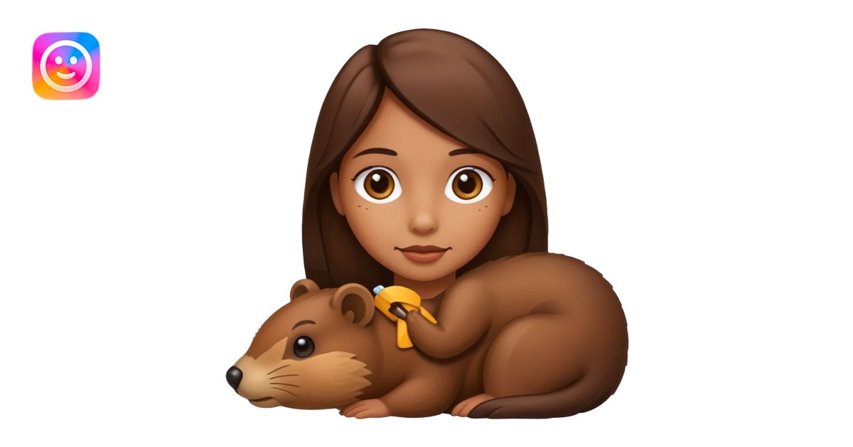 girl beaver emoji | AI Emoji Generator