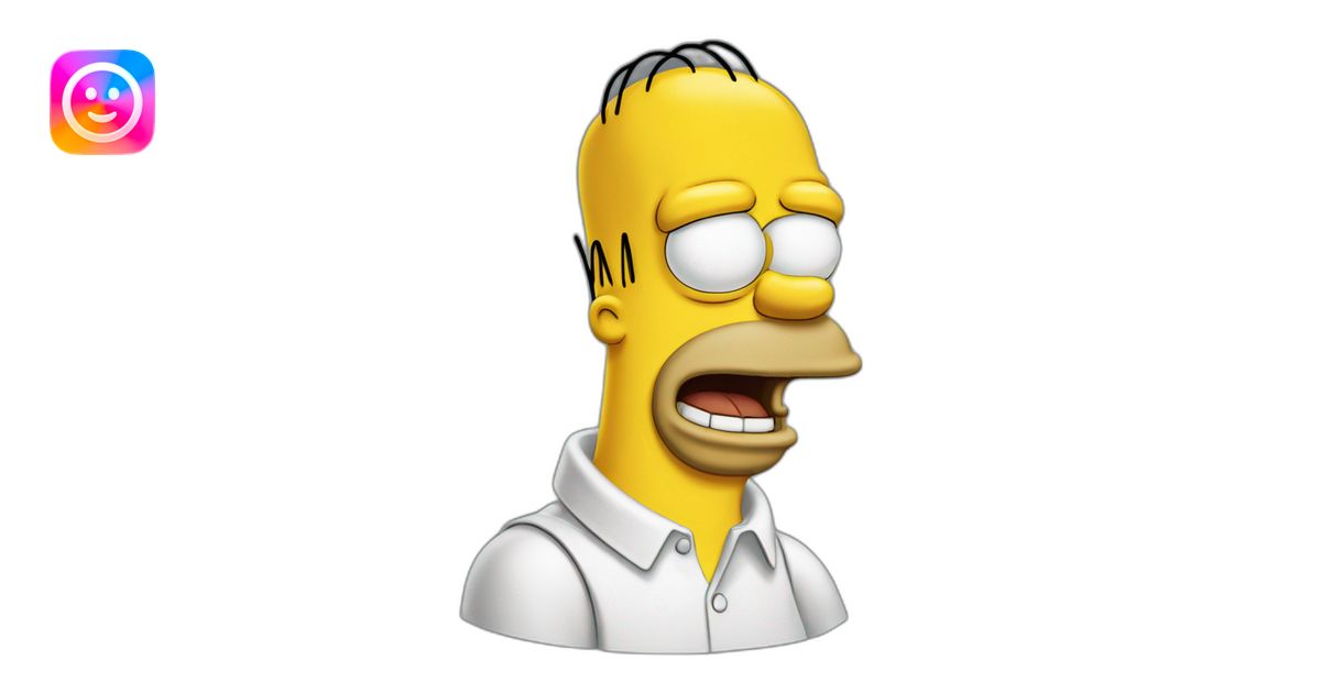 Homer simpson drooling emoji | AI Emoji Generator