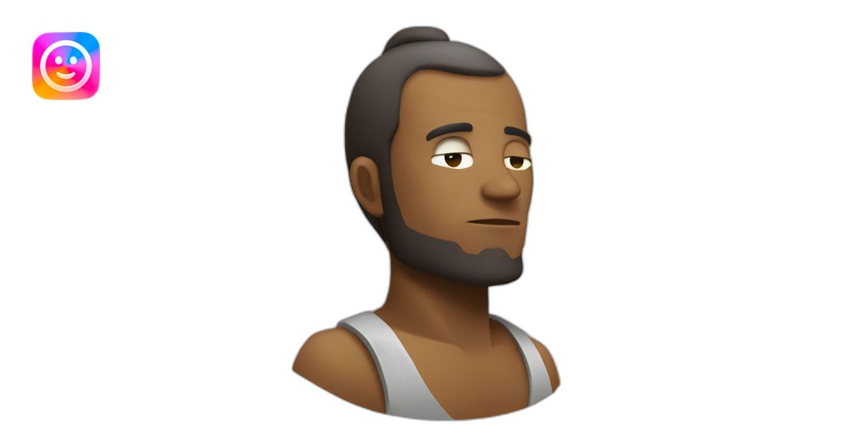 Giga chad meditation emoji | AI Emoji Generator