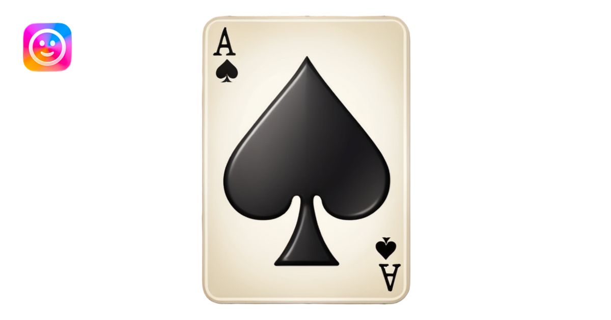 Ace of Spades for stage magic emoji | AI Emoji Generator