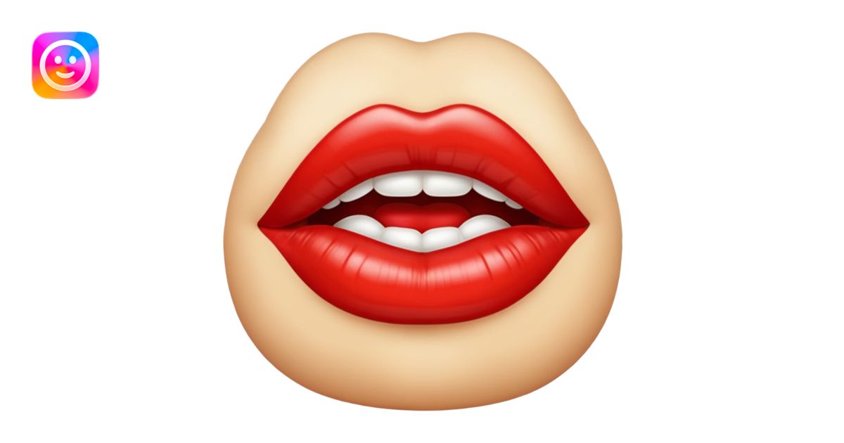 Lip kiss emoji | AI Emoji Generator