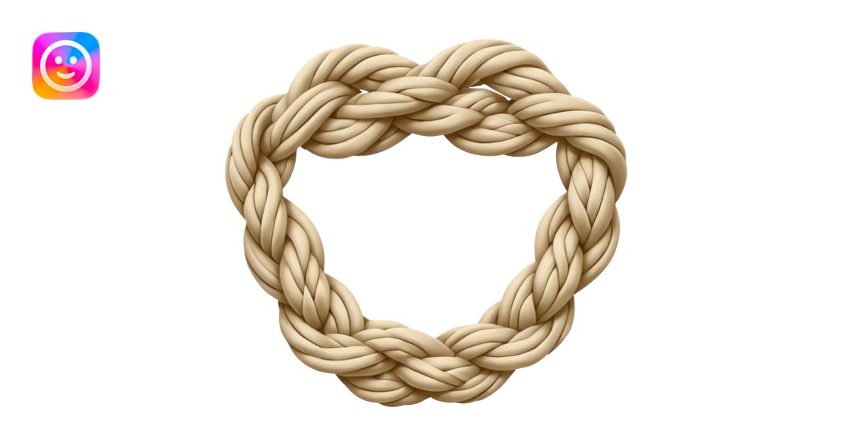 Rope Knot – decorative Shibari knot. emoji | AI Emoji Generator