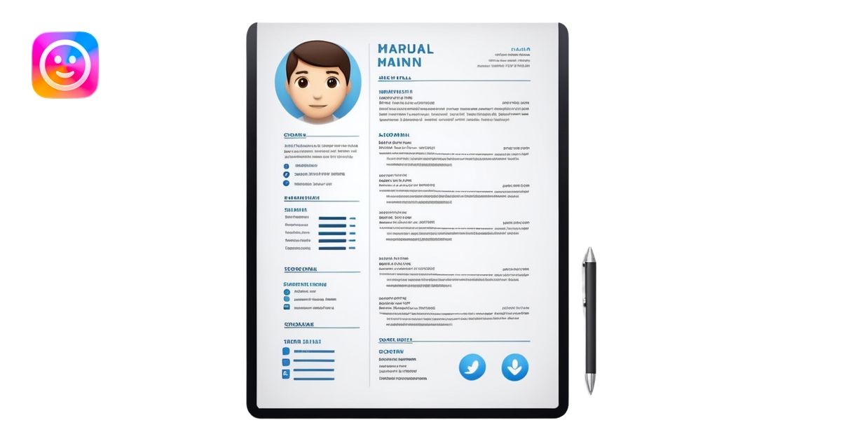 resume on paper emoji | AI Emoji Generator