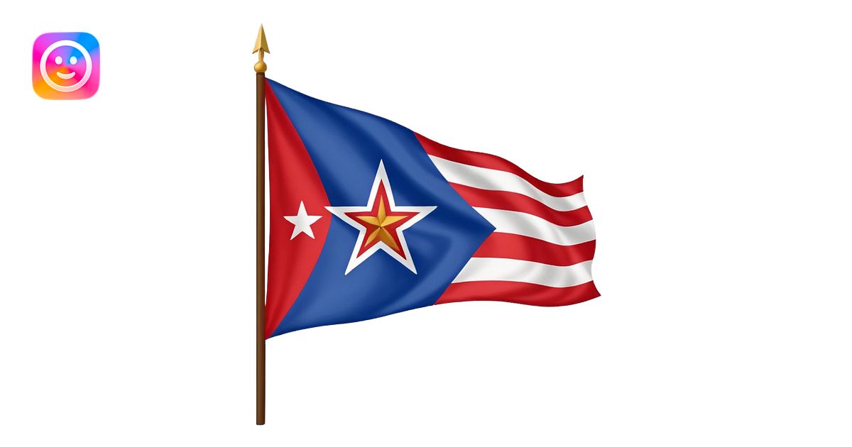 Native American Cherokee flag emoji | AI Emoji Generator