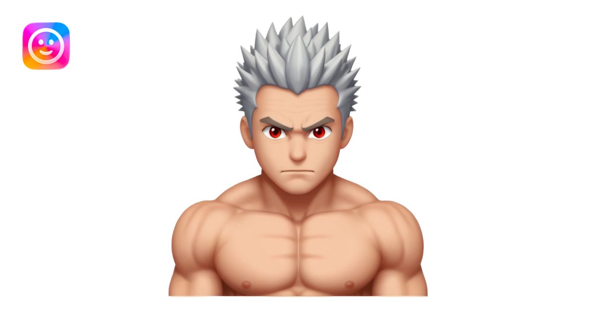 Garou of one punch man emoji | AI Emoji Generator