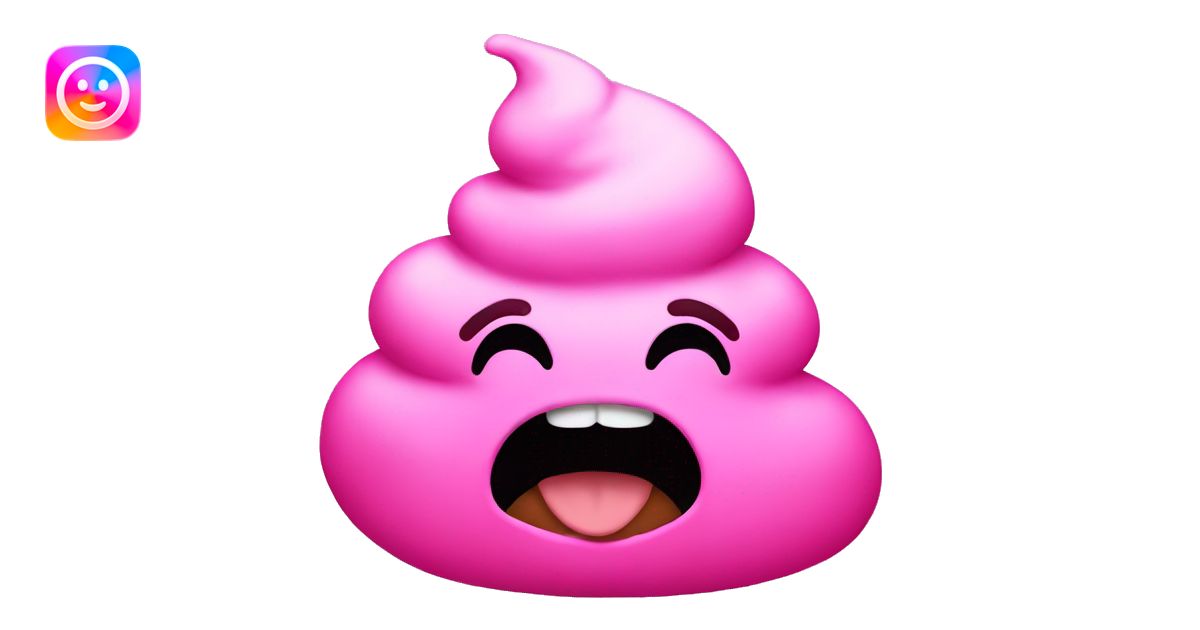 pink poop emoji emoji | AI Emoji Generator
