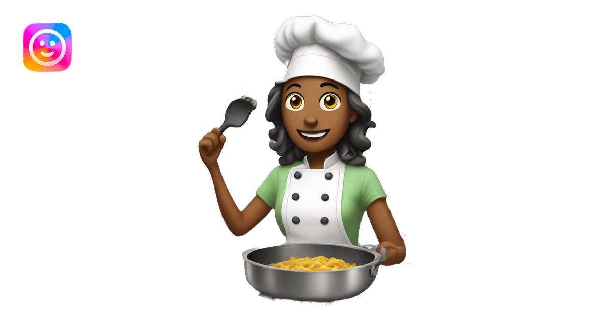 Cooking in the kitchen emoji | AI Emoji Generator