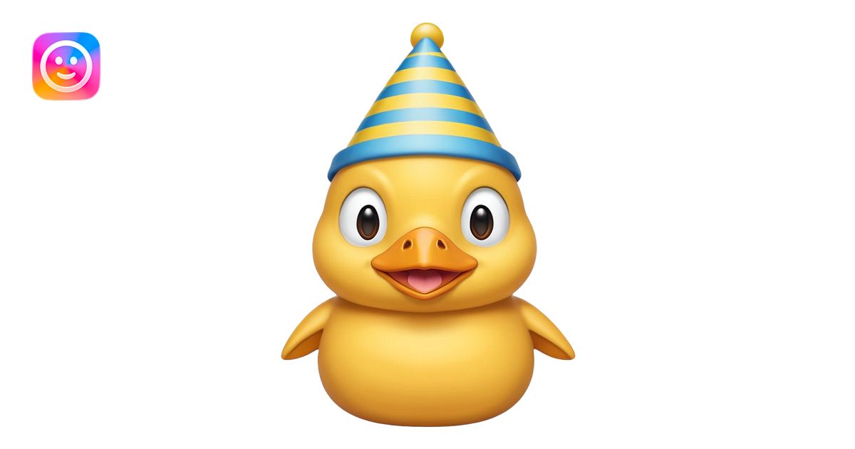 Happy birthday psyduck emoji | AI Emoji Generator