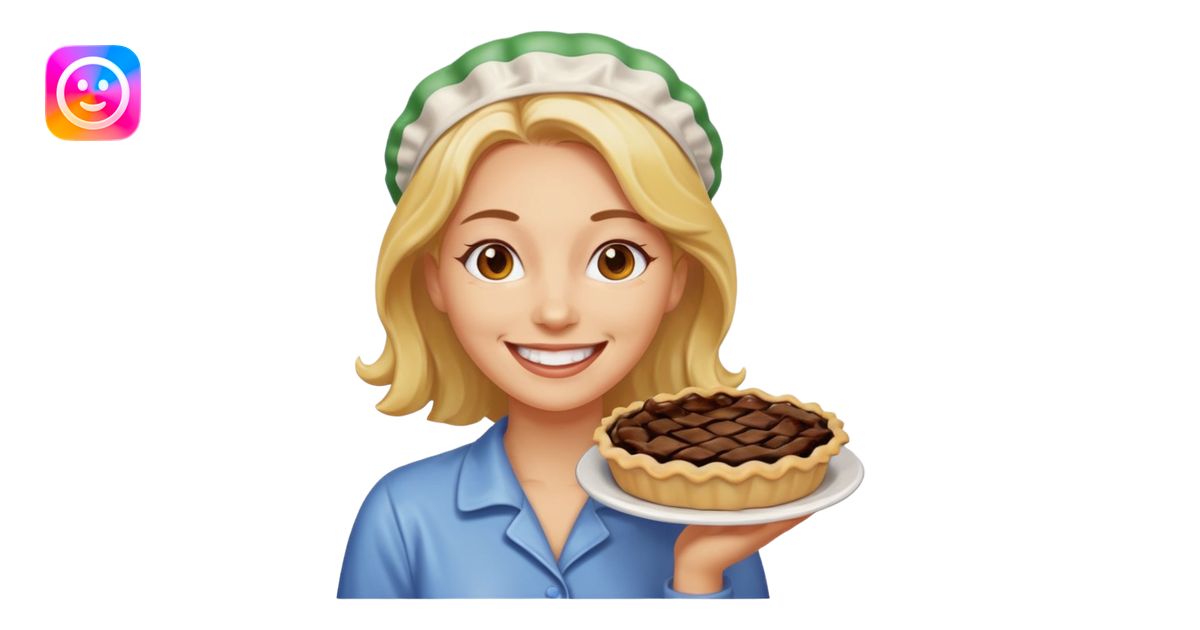Female pie fight emoji | AI Emoji Generator