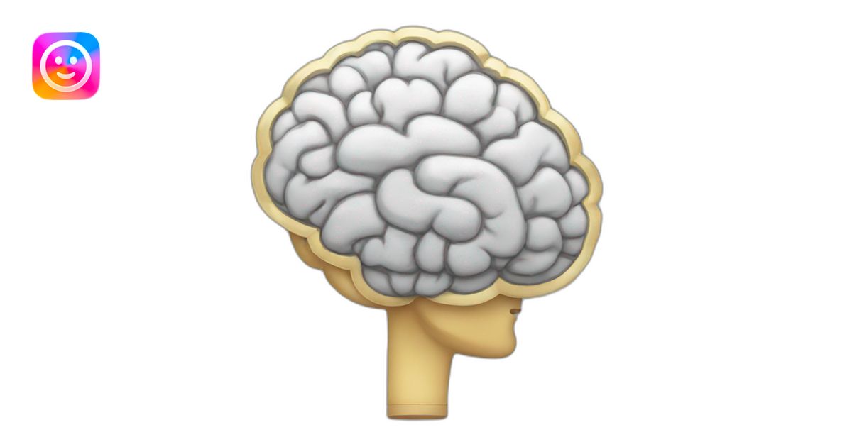 Shining Brain emoji | AI Emoji Generator
