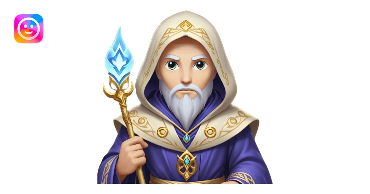 Clash of Clans aesthetic friendly Mage Portrait Emoji, With an ...