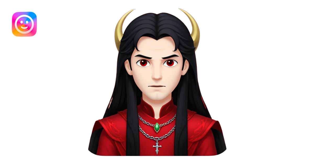 Lucifer, Prince of Darkness from Gods and Goddesses with long black ...