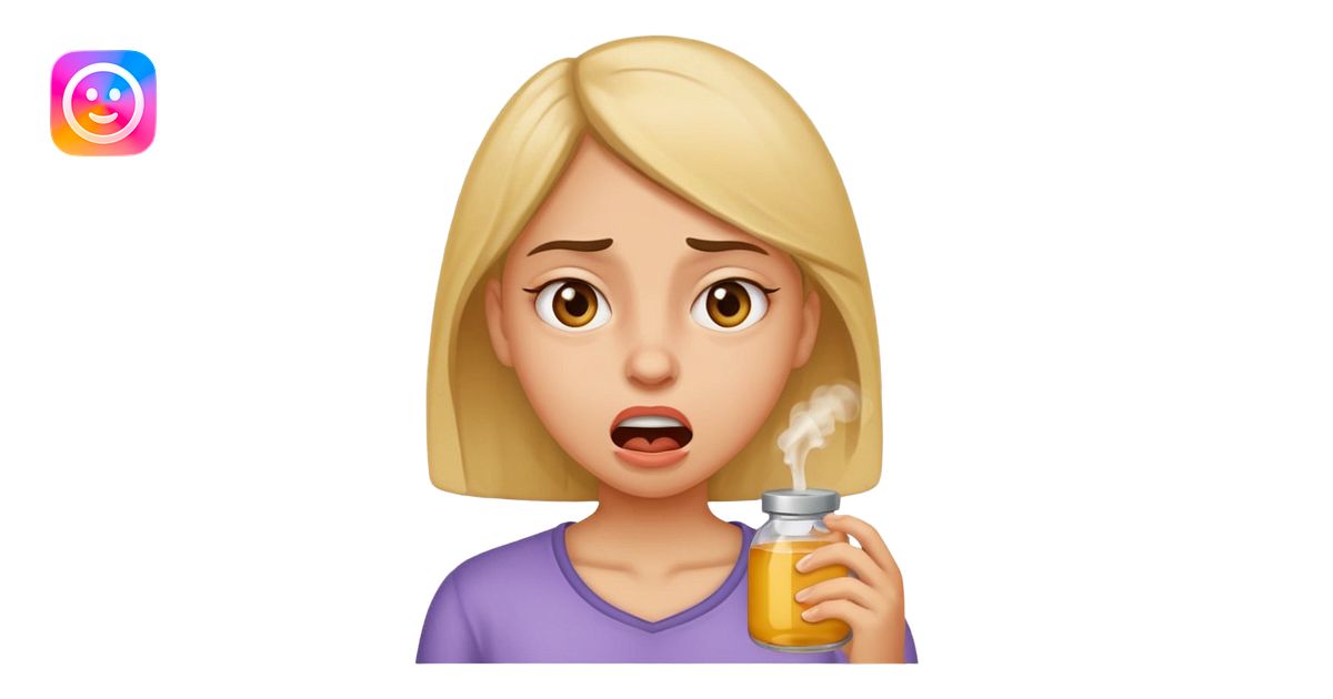 Girl emoji smelling something that stinks emoji | AI Emoji Generator