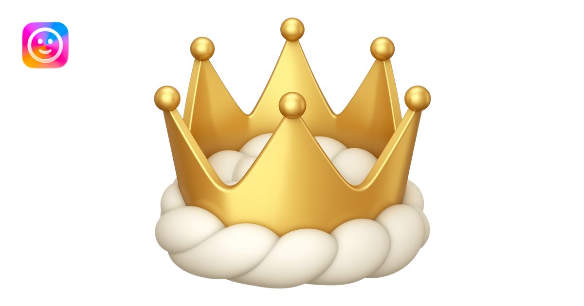 Toasted marshmallowe crown hat marshmallow!!! emoji | AI Emoji Generator