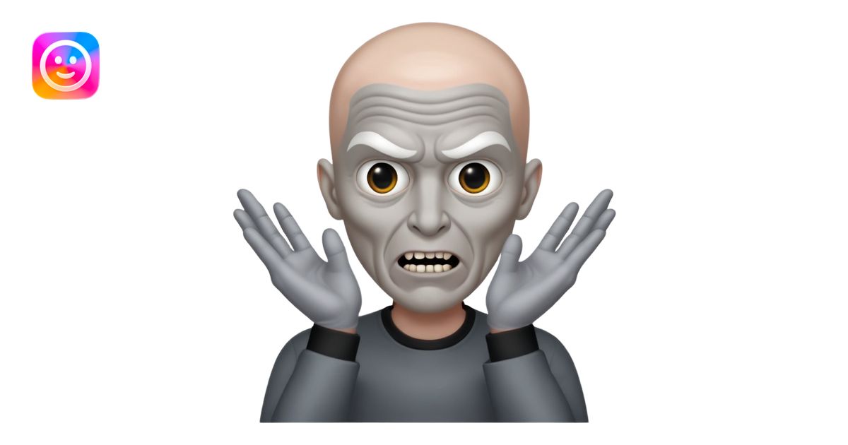 Rick Astley with bald grey head possessed by a demon because there is ...