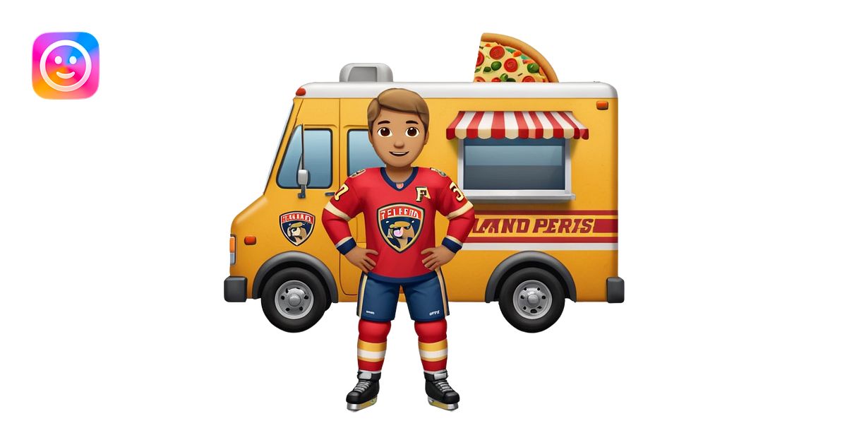 The galaxy with a with a Florida Panthers player With a taco truck and ...