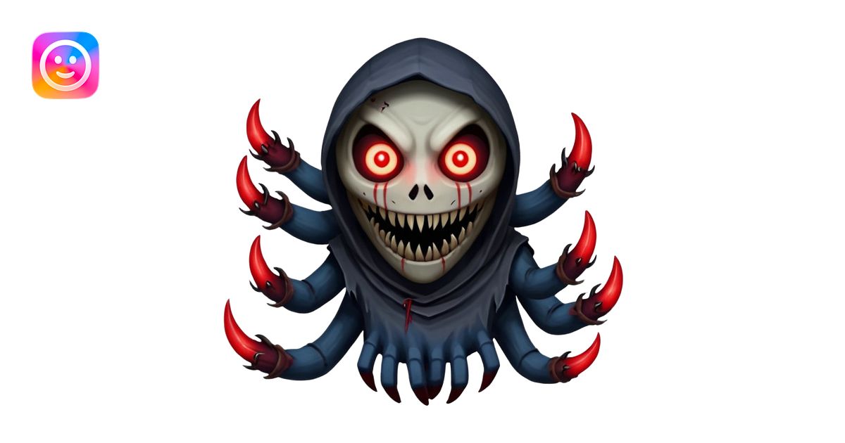 creepy dark entity from dead by daylight emoji emoji | AI Emoji Generator