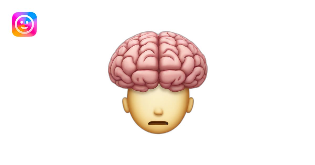 Brain on Head emoji | AI Emoji Generator