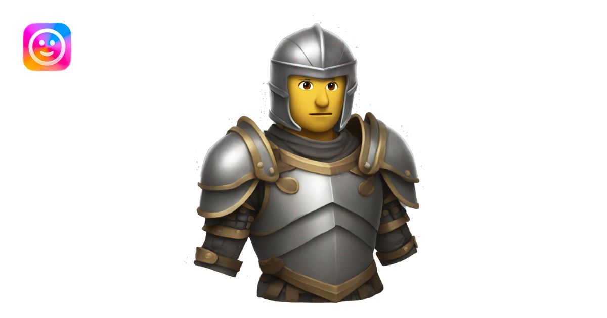man with armor emoji | AI Emoji Generator