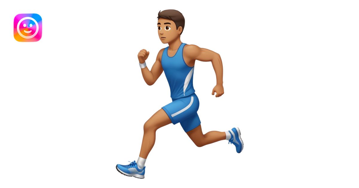 Man trying to catch up to car emoji | AI Emoji Generator