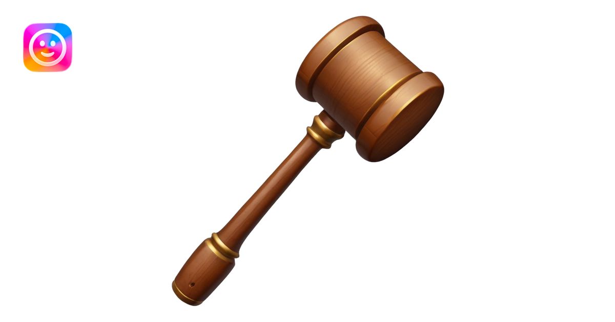 Auction hammer with bid emoji | AI Emoji Generator