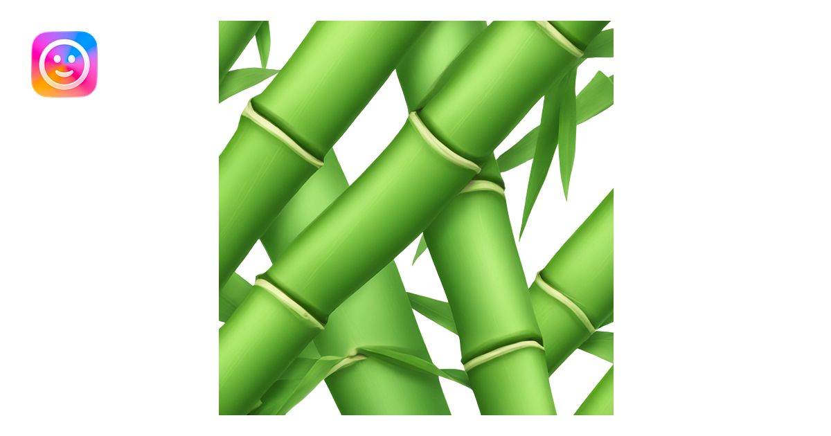 Bamboo stems emoji | AI Emoji Generator
