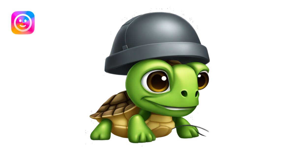 Tortuga con una computadora emoji | AI Emoji Generator