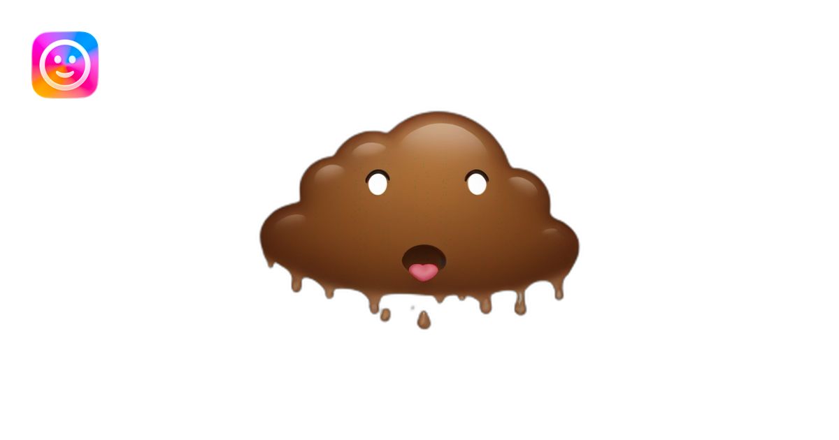 Kissing brown puddle emoji | AI Emoji Generator