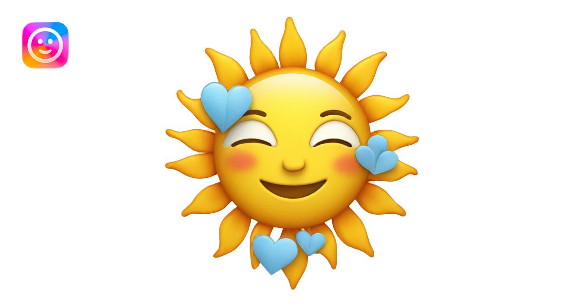 sun with heart emoji | AI Emoji Generator