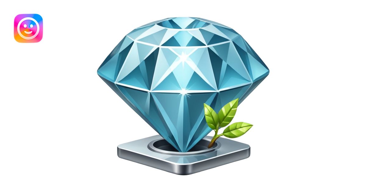diamond cutting plant emoji | AI Emoji Generator