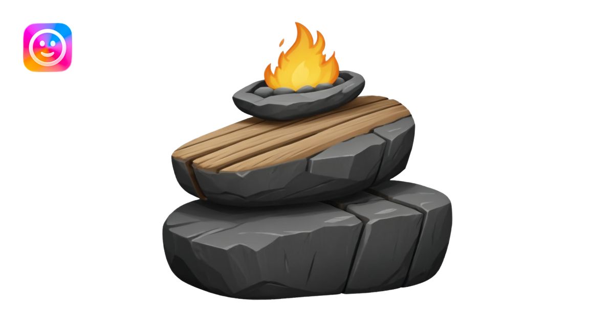 sauna rocks emoji | AI Emoji Generator