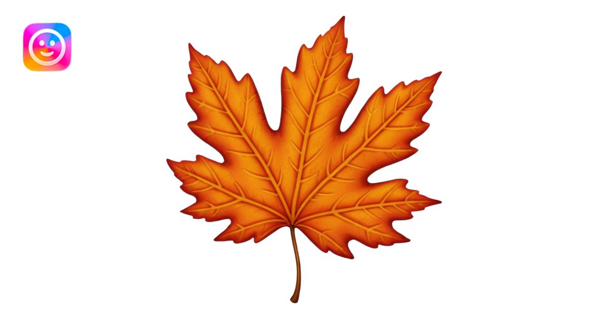 Fall leaf emoji | AI Emoji Generator