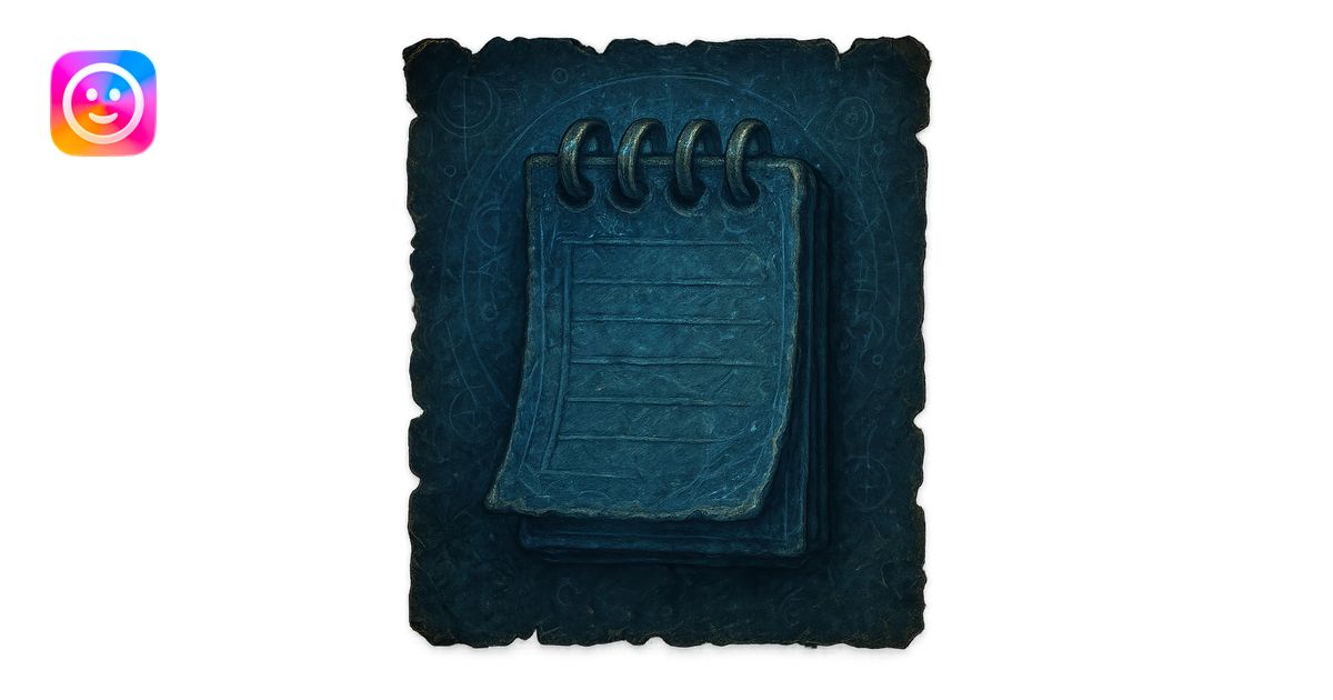 Windows 11 Notepad icon reimagined in the style of Elden Ring notes ...