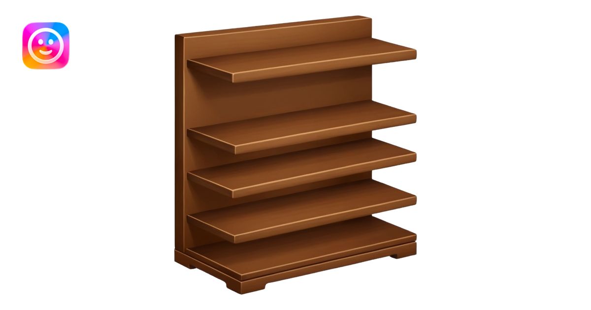 a small stand with horizontal shelves emoji | AI Emoji Generator