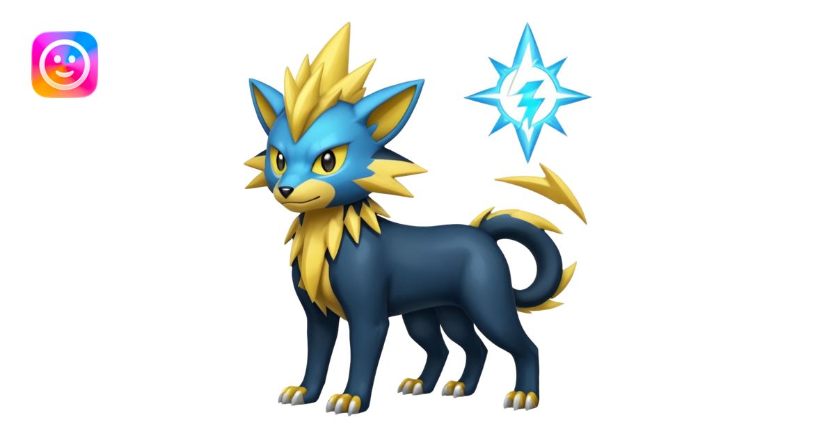 Electric Tynamo-Manectric-Luxray-Electrike-Pokémon-Fakémon-fusion emoji ...