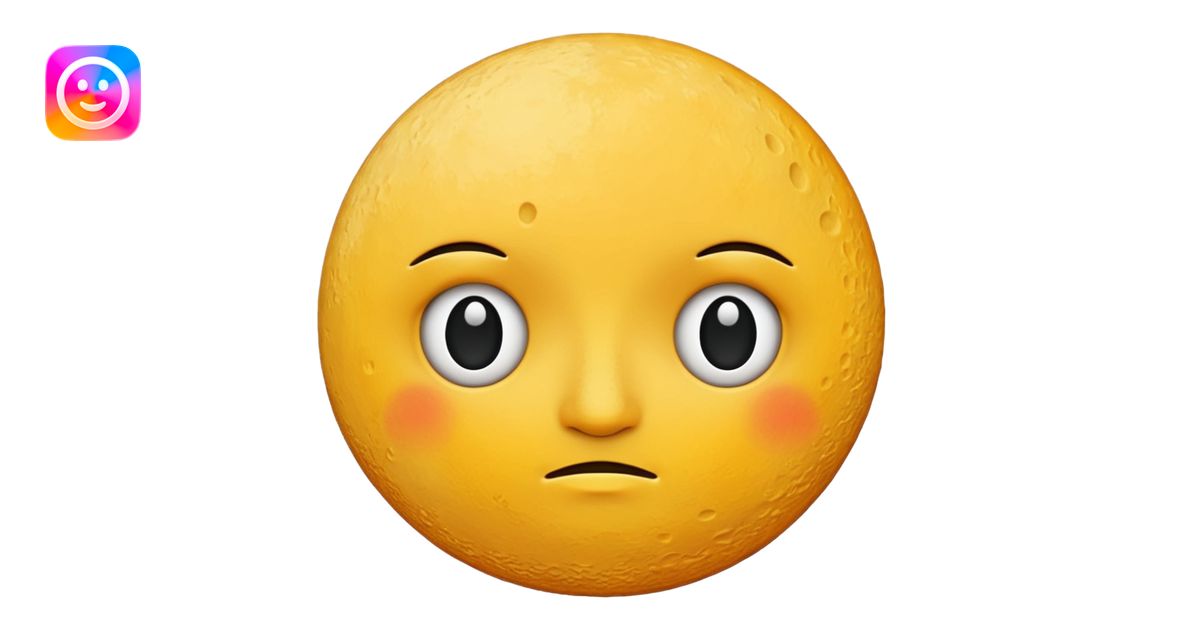 phases of the moon: half moon , no eyes emoji | AI Emoji Generator