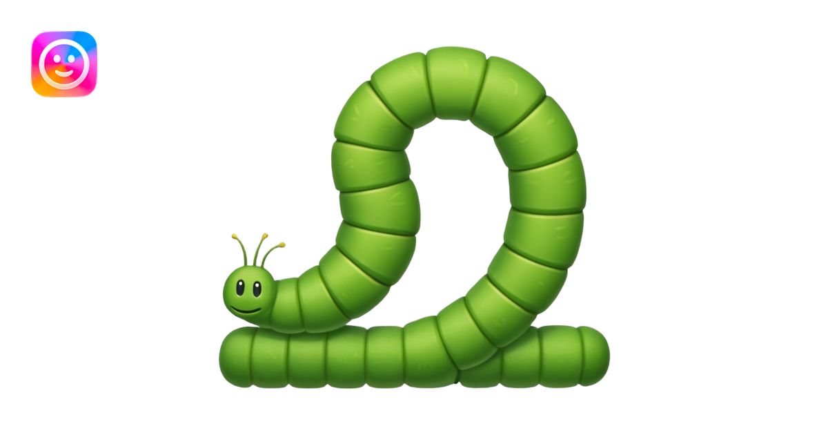 Inchworm with arch emoji | AI Emoji Generator