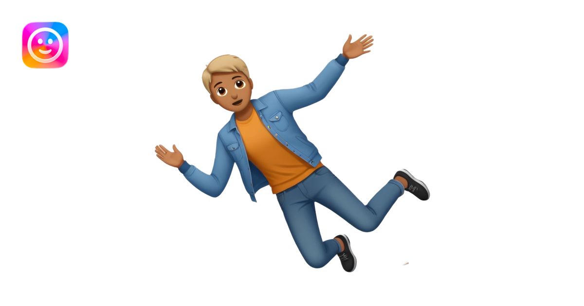 Falling on the floor emoji | AI Emoji Generator