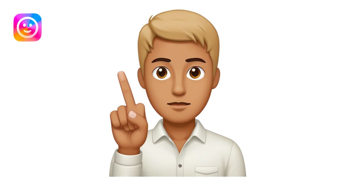 guy sticking middle finger emoji | AI Emoji Generator