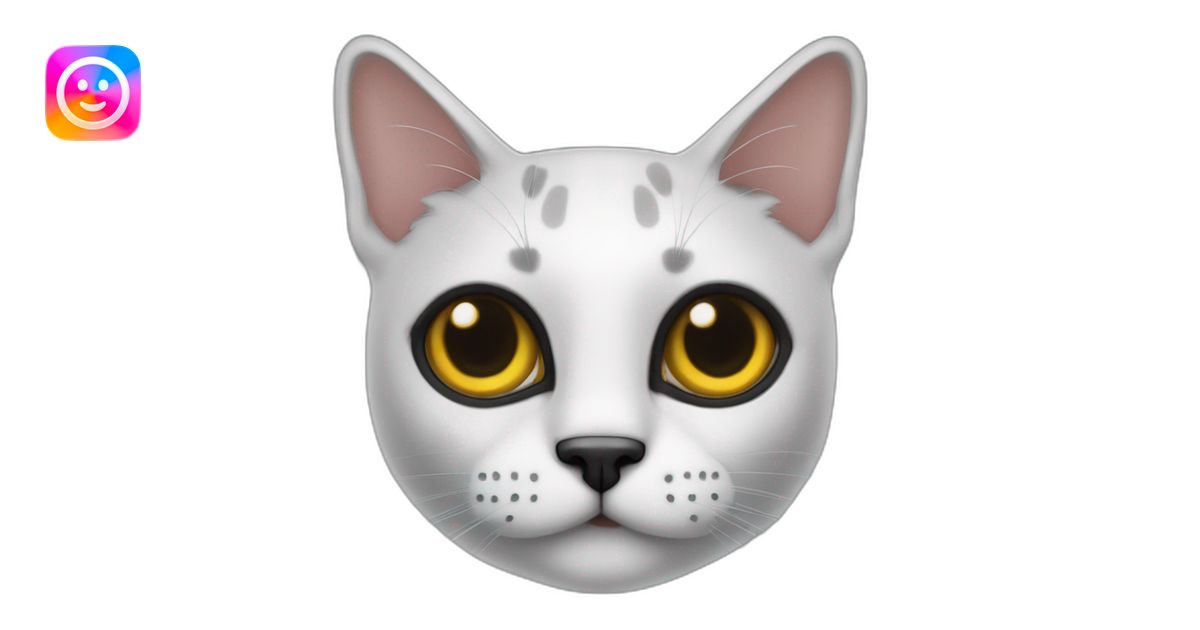 gato negro con ojos grandes, con un letrero diciendo “OK” emoji | AI ...