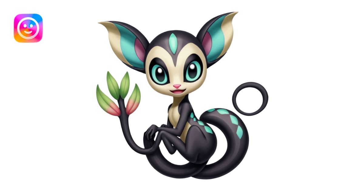 Colorful Realistic Exotic Meloetta-Venom-Stitch-Fakémon-creature-hybrid ...