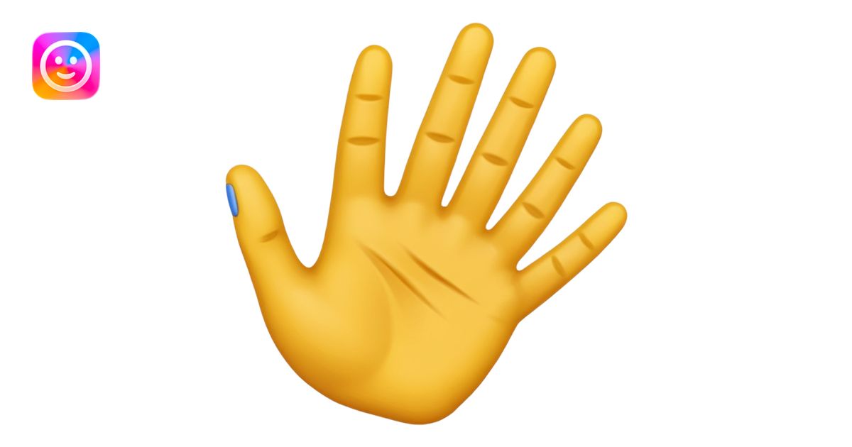Una mano con 3 dedos emoji | AI Emoji Generator