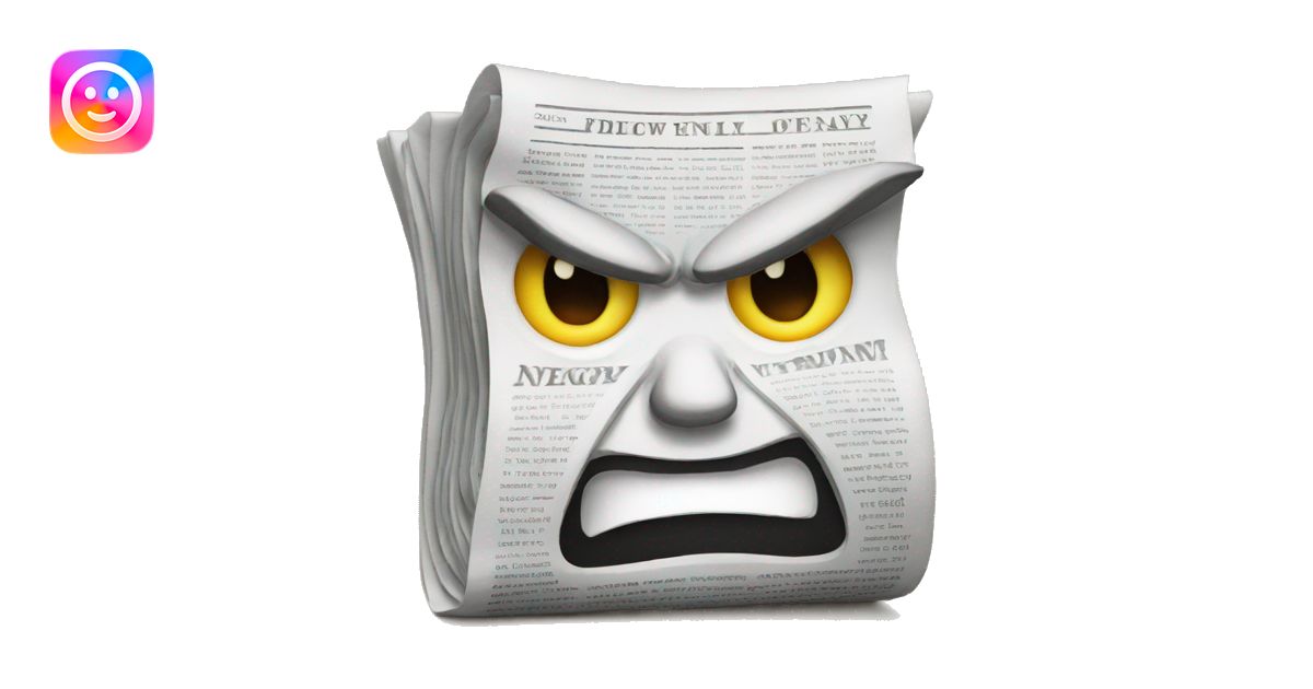 angry newspaper emoji | AI Emoji Generator