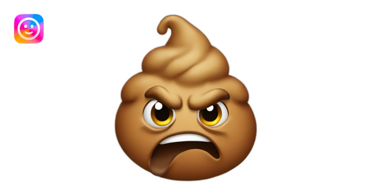 angry poop emoji | AI Emoji Generator