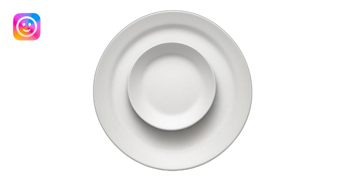 a empty plate with divided in 3 emoji | AI Emoji Generator