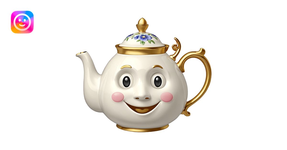 A character from the fairy tale Beauty and the Beast: Mrs. Potts, the ...