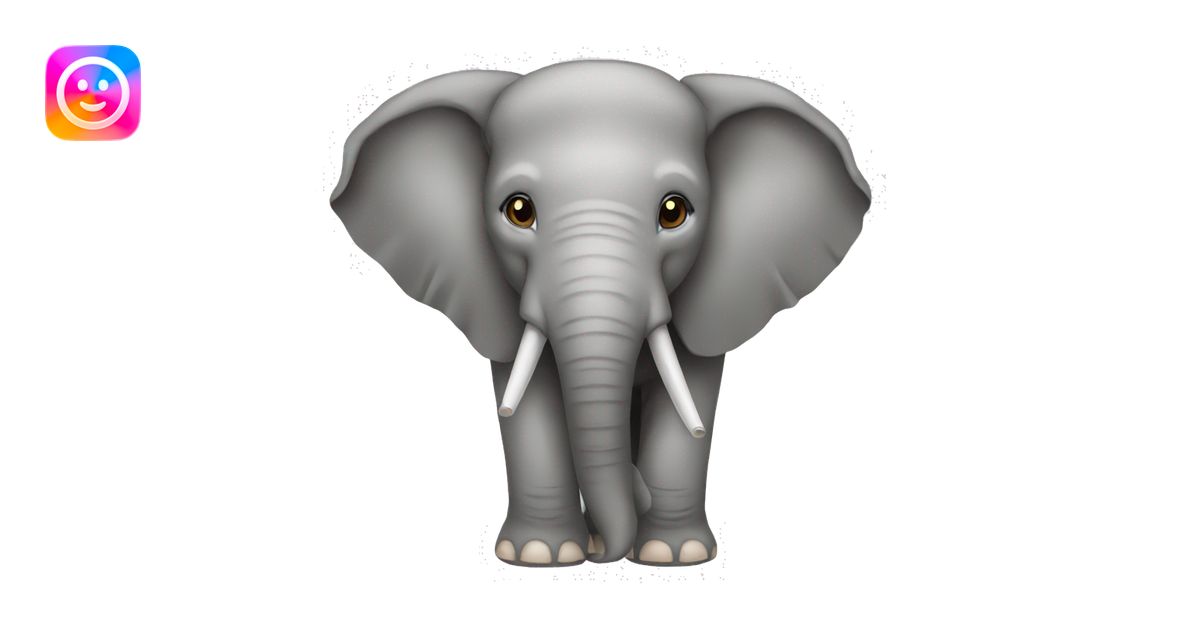 elephant emoji | AI Emoji Generator