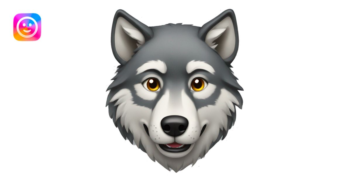 Wolf emoji | AI Emoji Generator