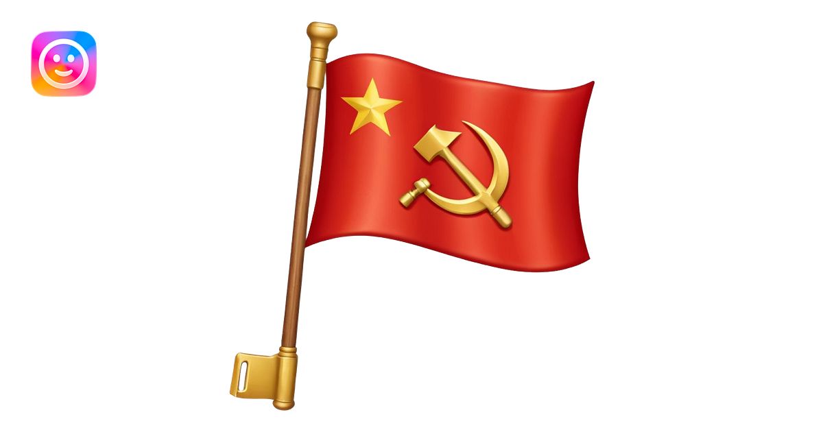 Create a Soviet union flag emoji emoji | AI Emoji Generator